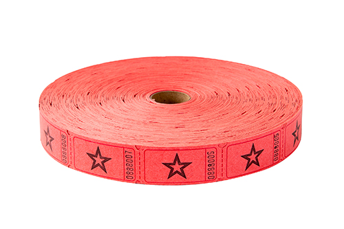 Single Roll Tickets Red Star